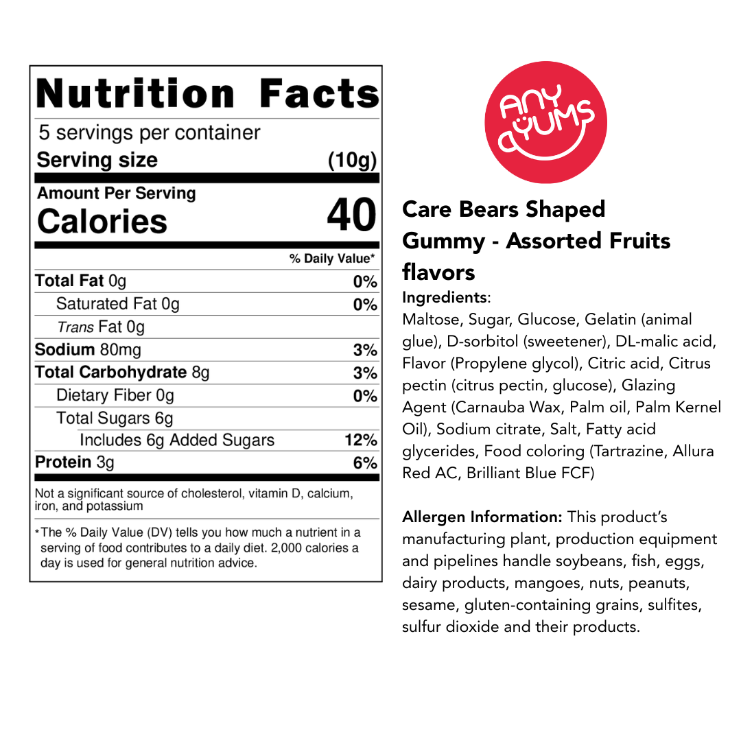 Care Bears Shaped Gummies 50g – AnyYums